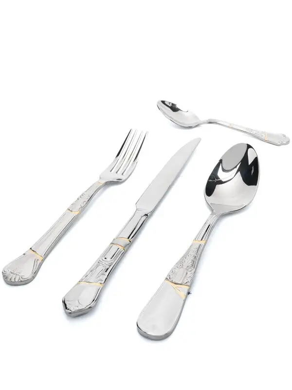 SELETTI Kintsugi Cutlery Set - Silver