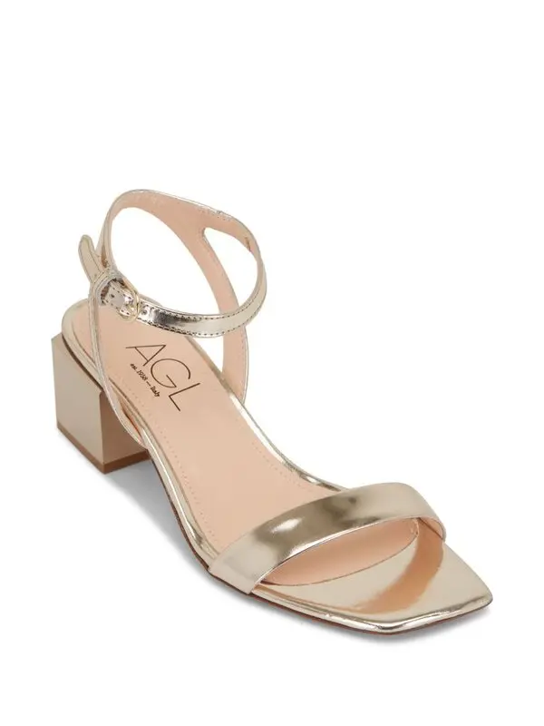 Agl 60mm Open-toe Sandals - Gold