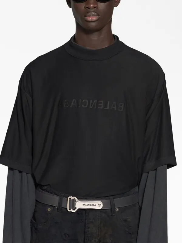Balenciaga Engraved-logo Belt