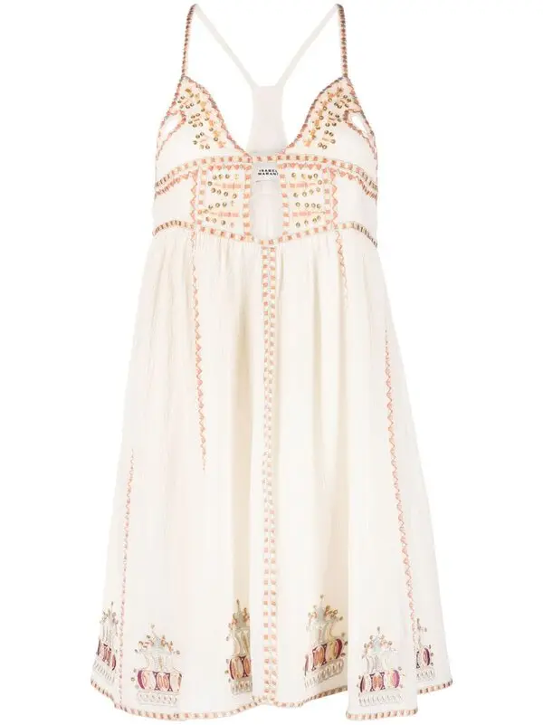 Isabel Marant Étoile Bretty Minidress - Neutrals