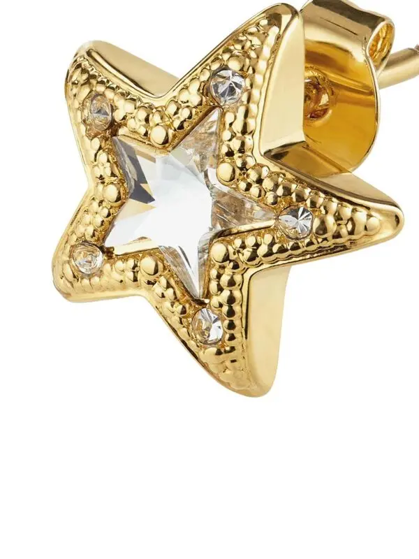 JIMMY CHOO Star Stud Crystal Earrings - Gold