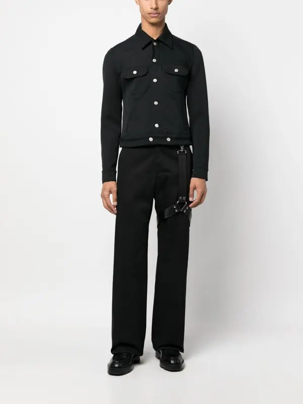 COURREGES Cotton Button-up Jacket - Black