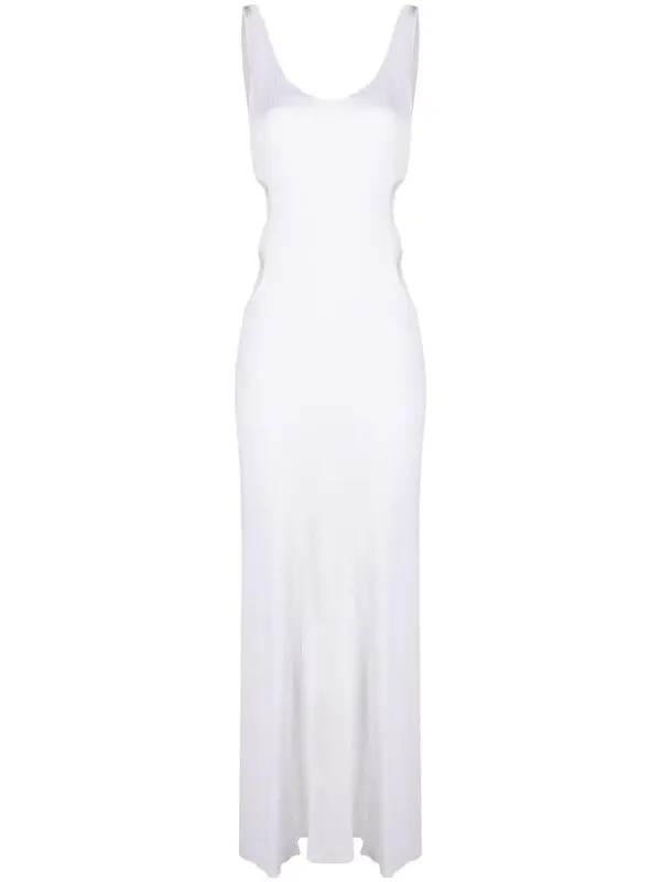 Chloé Cut-out Sleeveless Maxi Dress - White