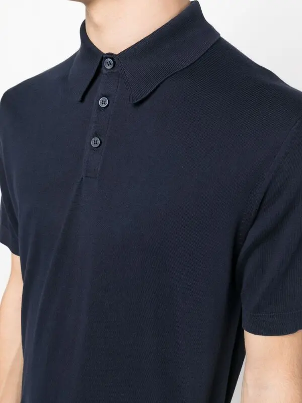 Paul & Shark Logo-patch Cotton Polo Shirt - Blue