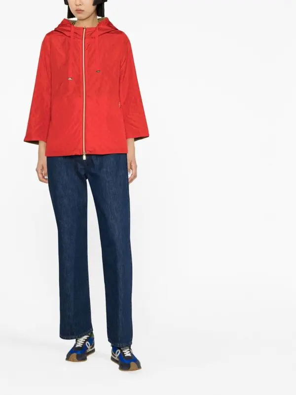 Herno Reversible Monogram-print Jacket - Red