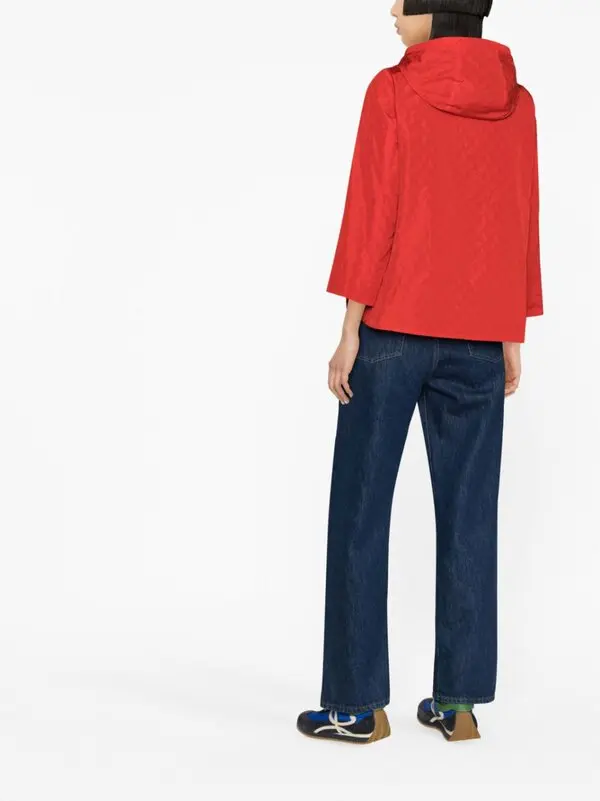 Herno Reversible Monogram-print Jacket - Red