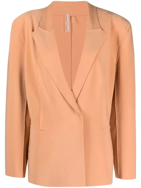 Norma Kamali Single-breasted Straight-fit Blazer