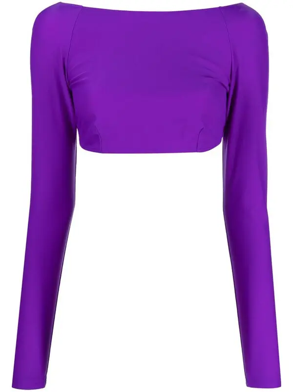 Emilio Pucci Iride-print Cropped Top - Purple