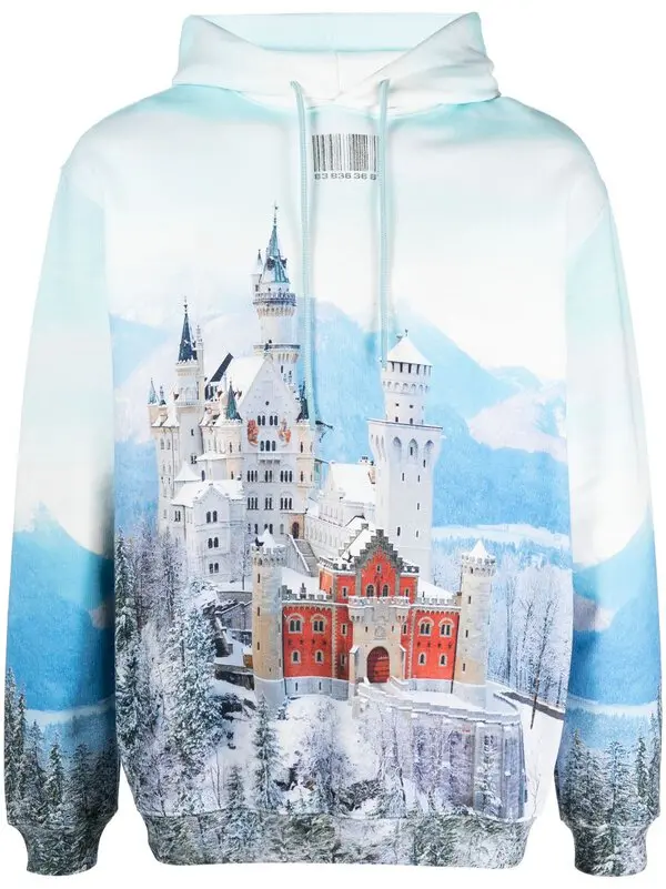 VTMNTS Neuschwanstein Winter Long-sleeve Hoodie - Blue