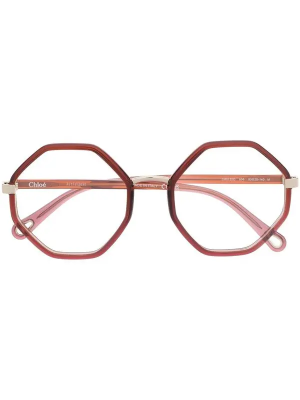 Chloé Hexagonal Frame Glasses