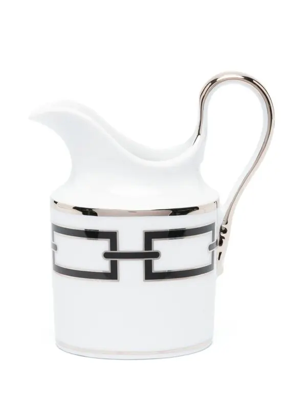 GINORI 1735 Catene Porcelain Milk Jug - White