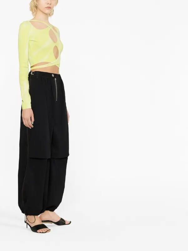 DION LEE Cut-out Long-sleeve Top