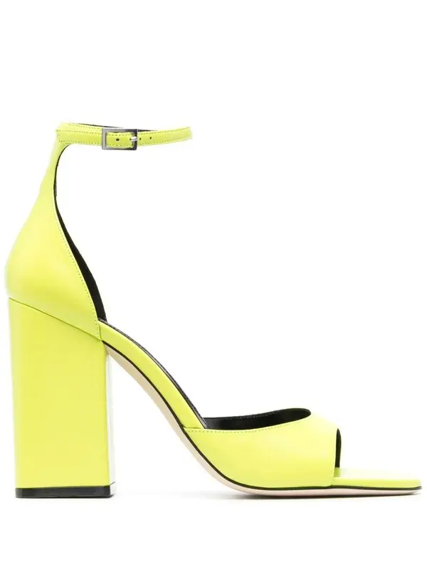 Paris Texas Fiona 100mm Block-heel Sandals - Green