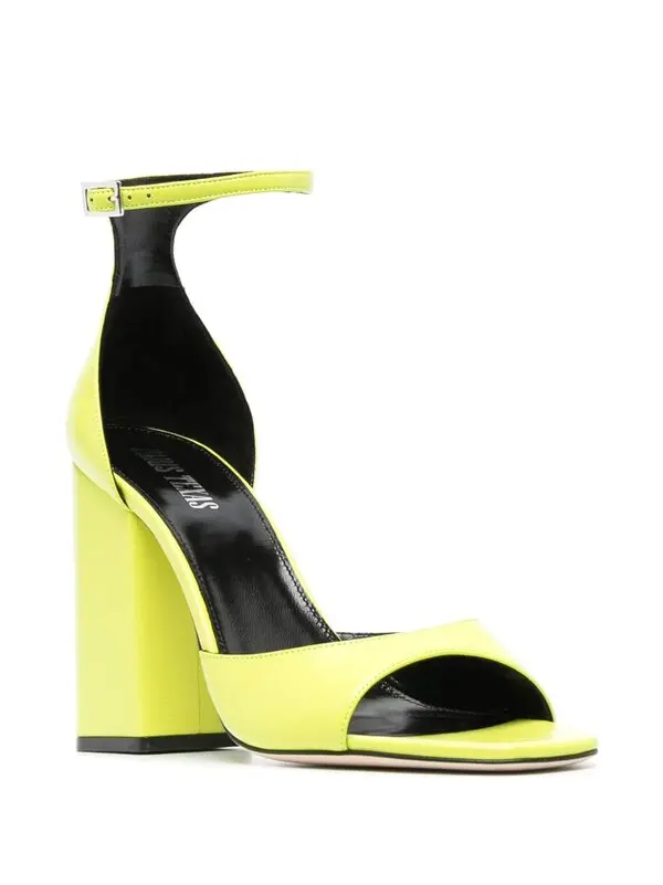 Paris Texas Fiona 100mm Block-heel Sandals - Green