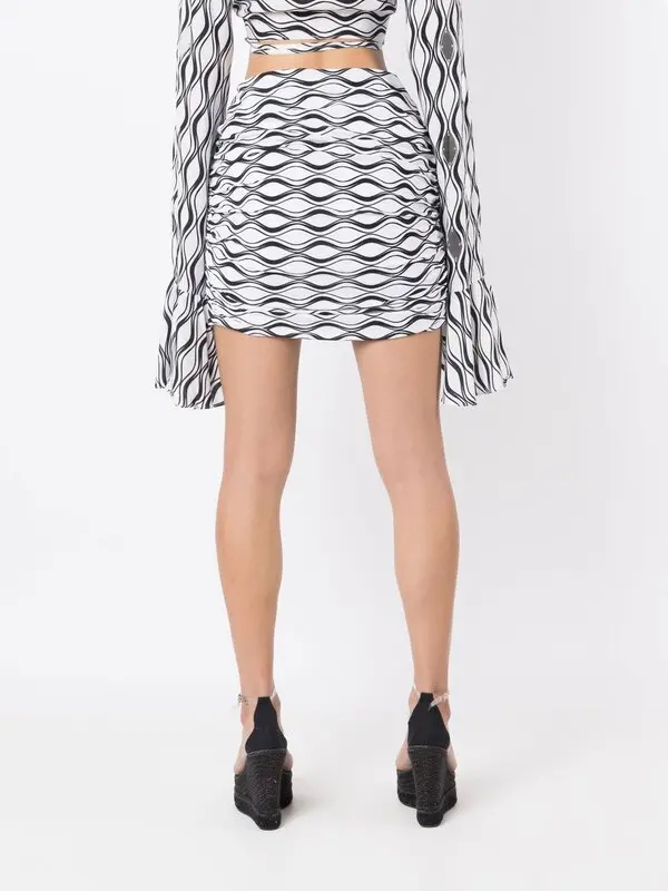 AMIR SLAMA Ruched Mini Skirt