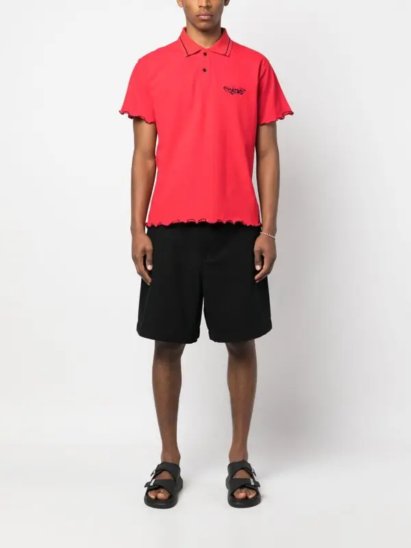 PALMER Lettuce-edge Polo Shirt