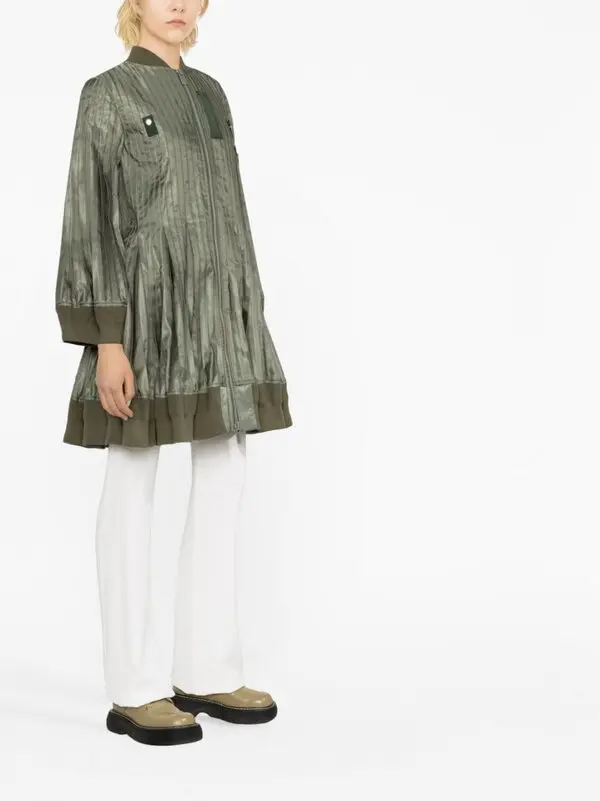 Sacai Pleated Oversized Coat