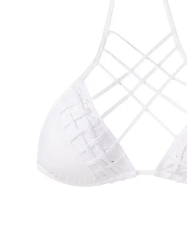 AMIR SLAMA Lattice-strap Bikini Set