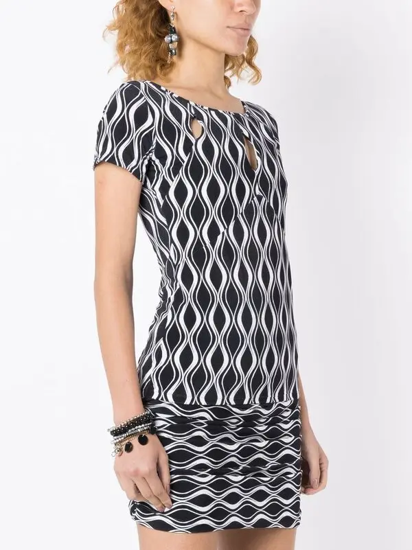AMIR SLAMA Wave-print T-shirt