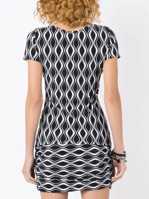 AMIR SLAMA Wave-print T-shirt