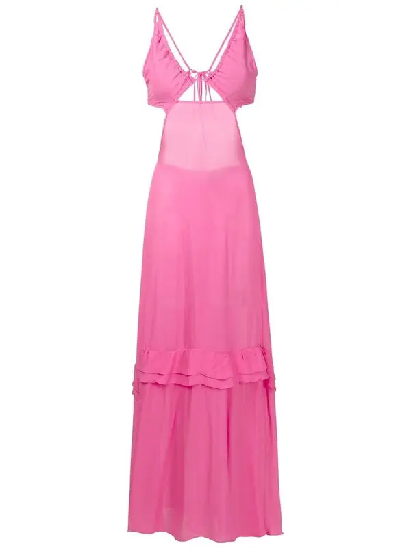 AMIR SLAMA Cut-out Maxi Dress