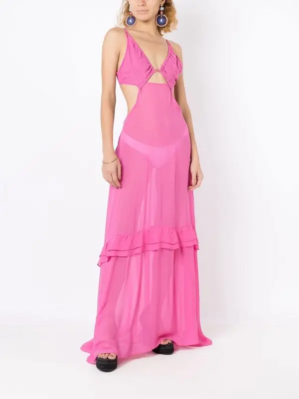 AMIR SLAMA Cut-out Maxi Dress