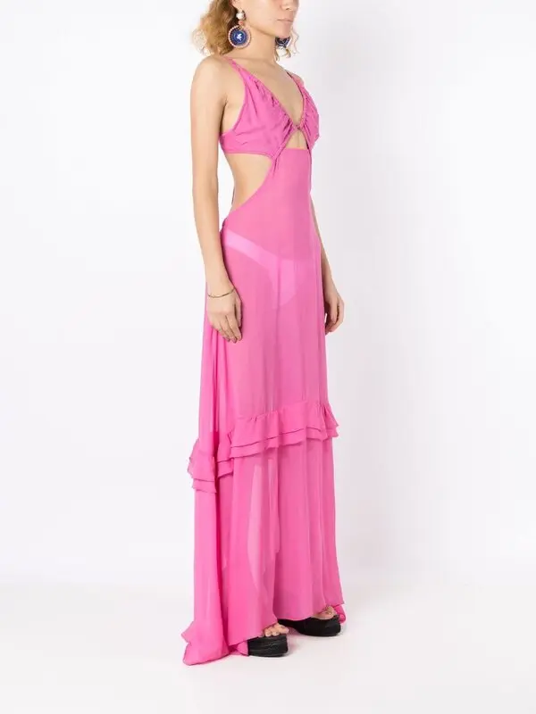 AMIR SLAMA Cut-out Maxi Dress