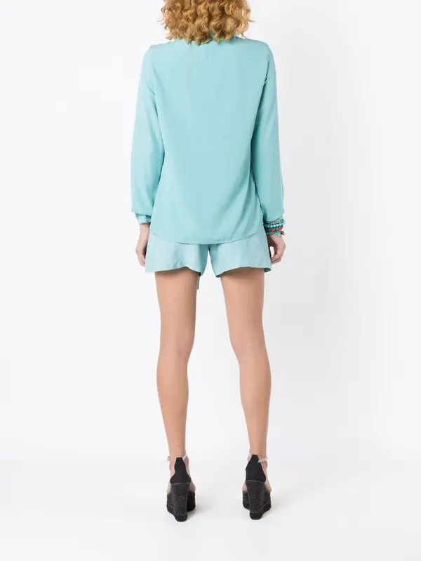 AMIR SLAMA Long-sleeved Tie-front Shirt