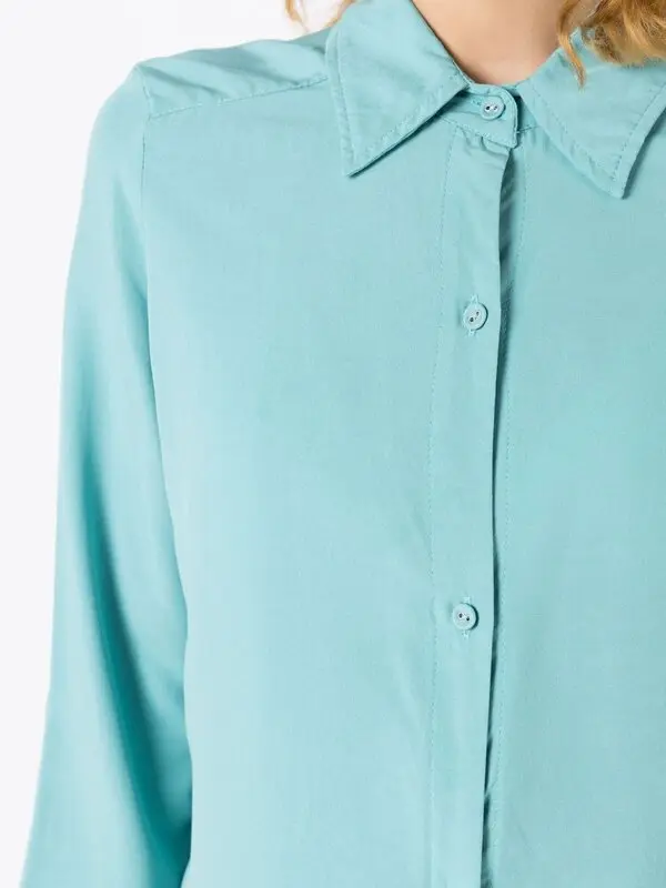 AMIR SLAMA Long-sleeved Tie-front Shirt