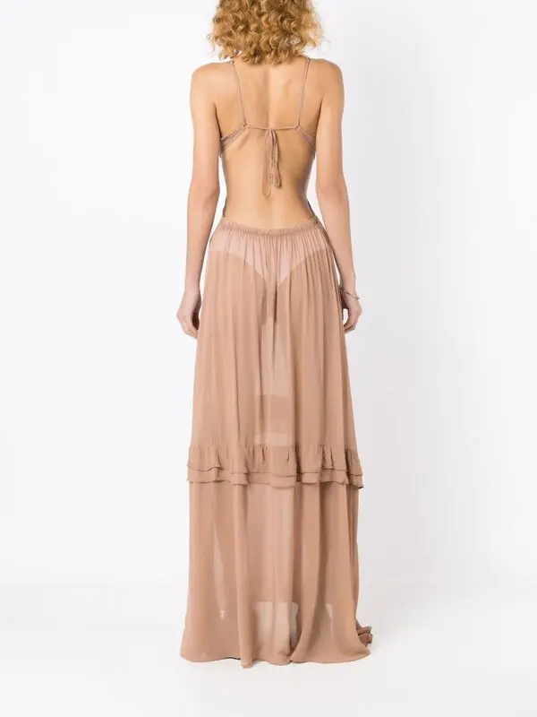 AMIR SLAMA Cut-out Maxi Dress