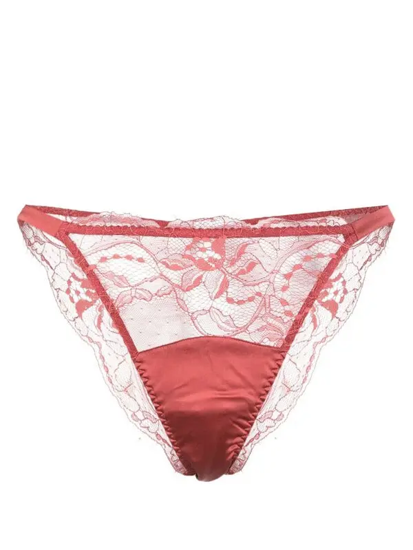 FLEUR OF ENGLAND Sienna Ouvert Briefs - Pink