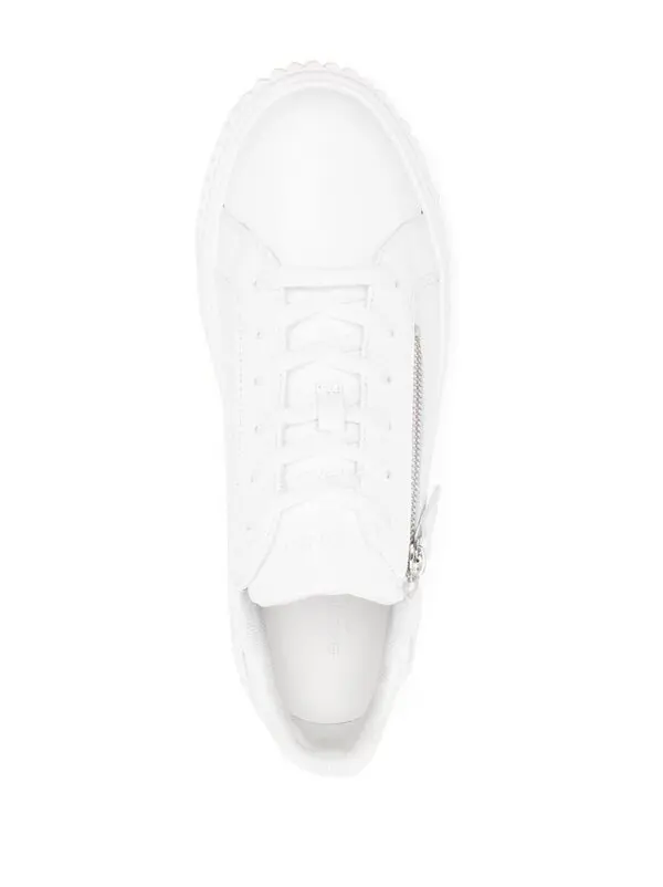 BALDININI Embossed Logo Lace-up Sneakers