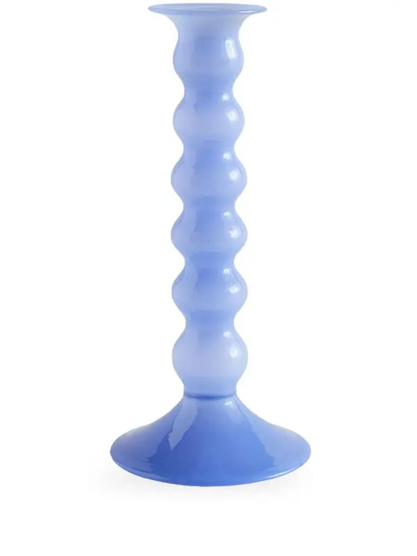 HAY Wavy Large Candle Holder - Blue