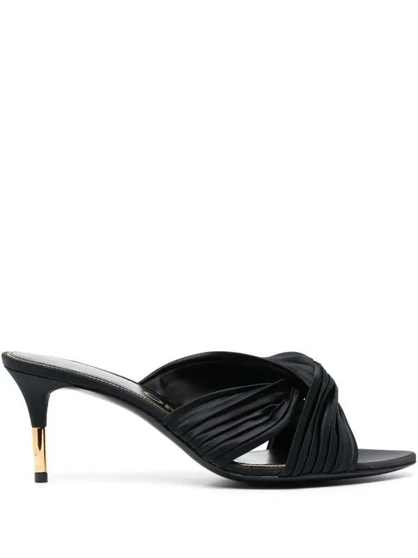 TOM FORD 75mm Knot-detail Pleated Sandals