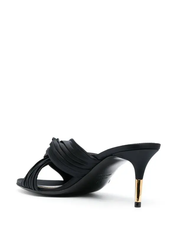TOM FORD 75mm Knot-detail Pleated Sandals