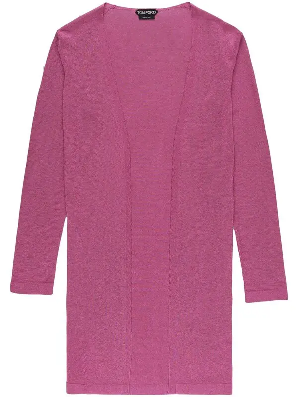 TOM FORD Open-front Midi Cardigan - Pink