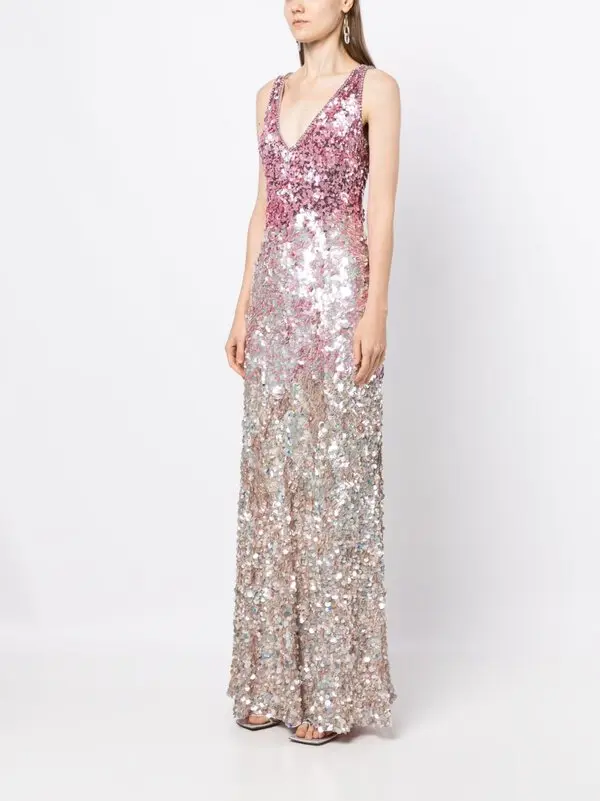 ombre sequin bridesmaid dresses Ombre Gold Sequin Formal Dress: Mac Duggal 1068 Shimmering Gold / 0 main image 1