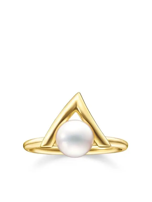 TASAKI 18kt Yellow Danger Claw Pearl Ring - Gold
