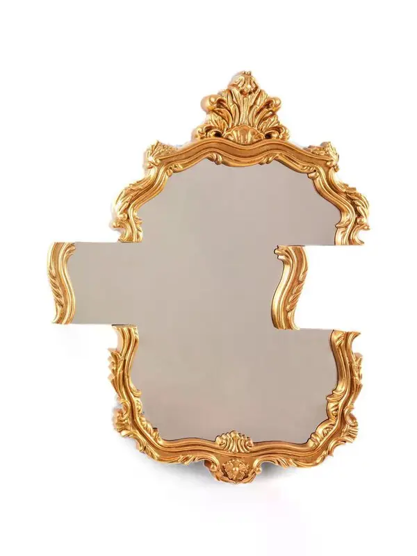 SELETTI Tetris Frame Mirror - Gold