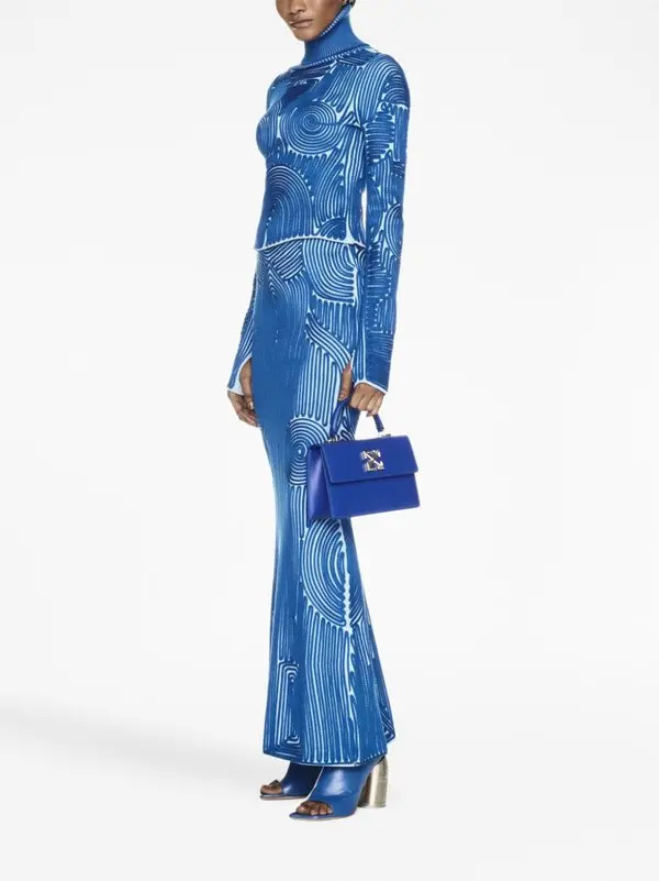 Off-White Flower Vortix Embroidered Top