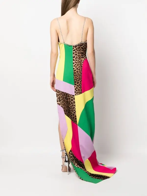 Philipp Plein Patchwork Long Dress