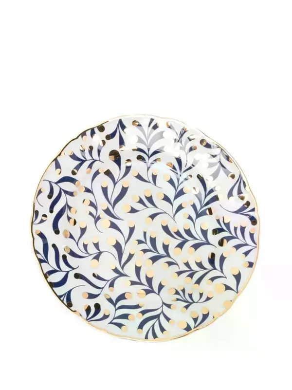 BITOSSI HOME Botanical-print Dessert Plate