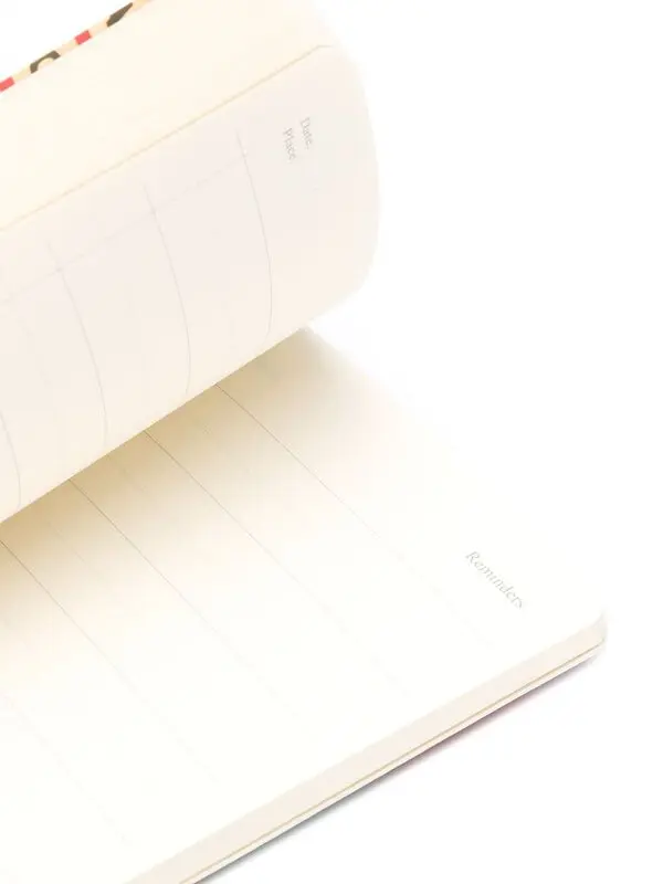 SELETTI Checkered Floral Notebook