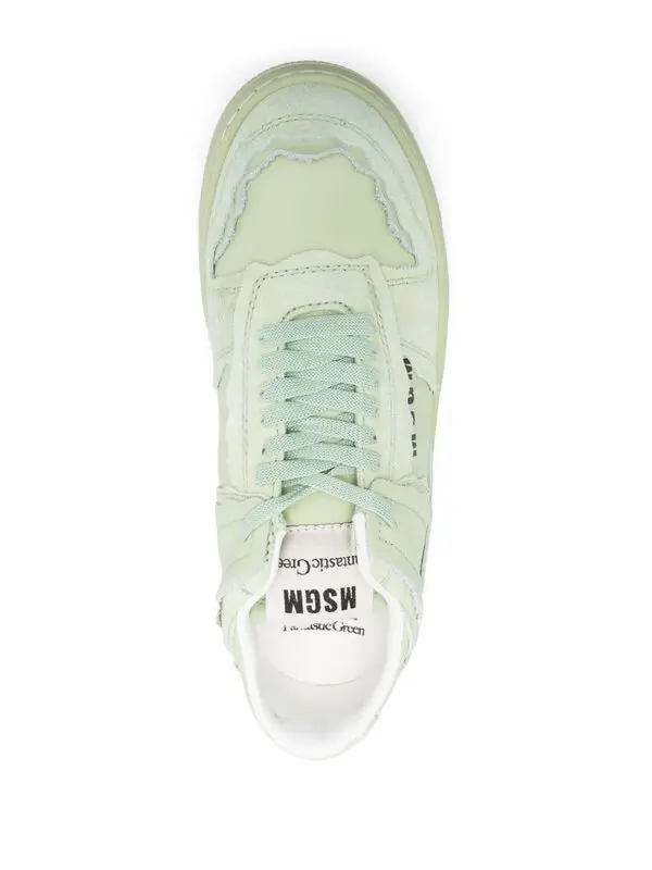 MSGM Panelled Low-top Sneakers