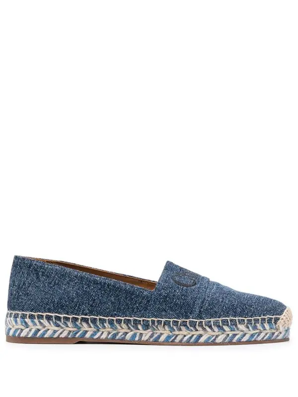 Chloé Logo-embroidered Flat Espadrilles