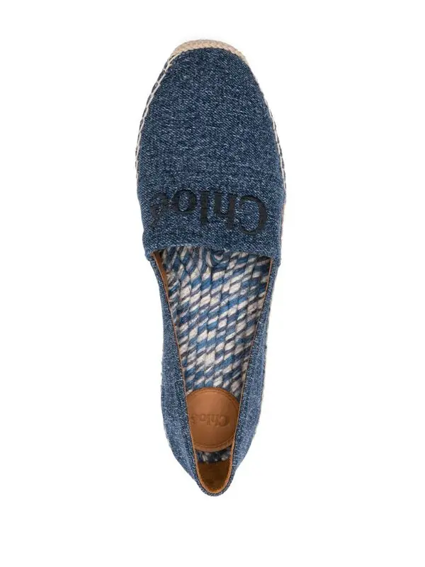Chloé Logo-embroidered Flat Espadrilles