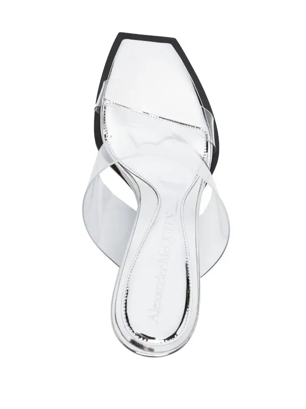 Alexander McQueen Shard Transparent Mules