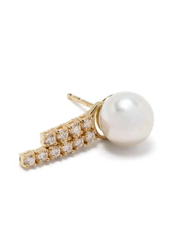 Mizuki 18kt Yellow Pearl Single Earring