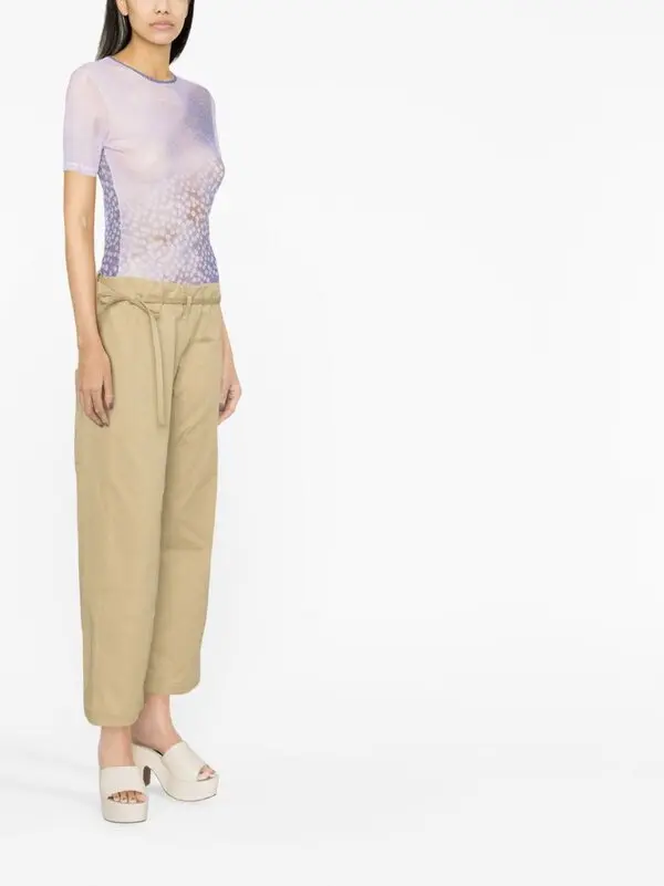 QUIRA Low-rise Cropped Trousers