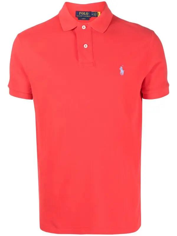 Polo Ralph Lauren Short-sleeved Cotton Polo Shirt - Red